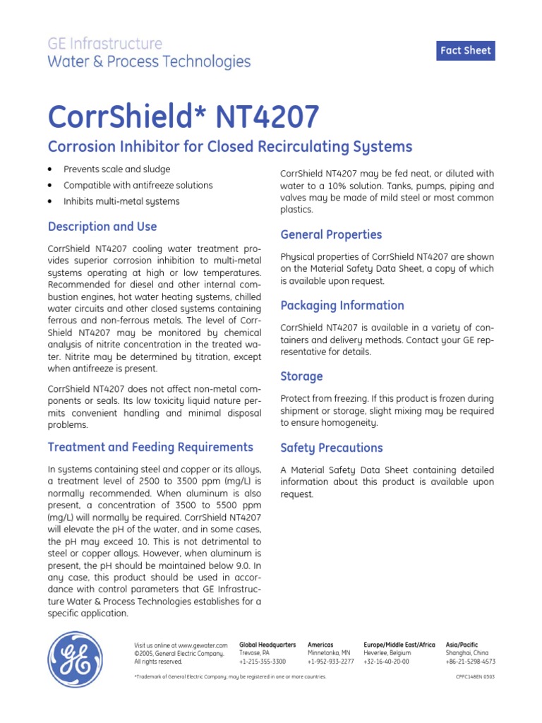 CorrShield NT4207 | Corrosion | Water