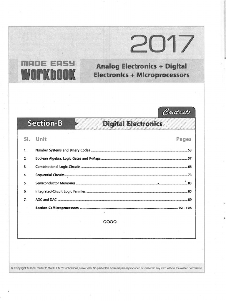 1.digital Electronics and Microprocessor Work Book | PDF