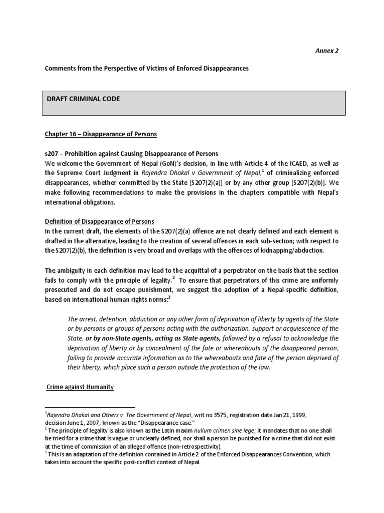 Disapperance Perspectives | PDF | Remand (Detention) | Victimology