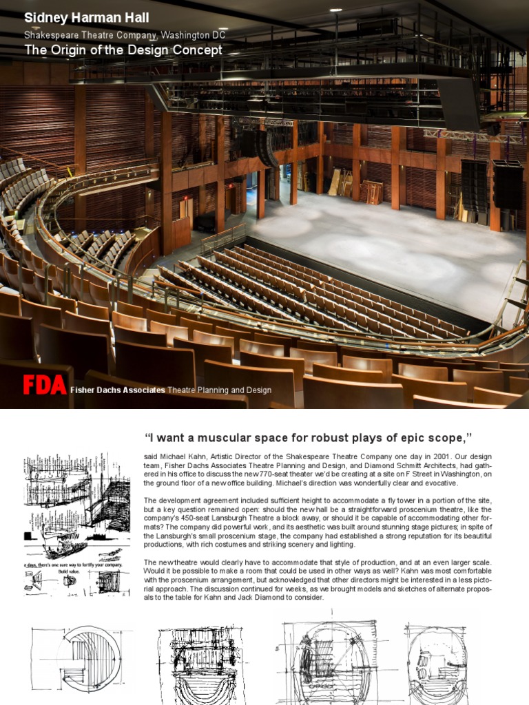 Sidney Harman Hall Design Overview | PDF | Concert Dance | Theatre