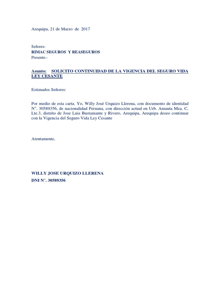 Carta Simple | PDF
