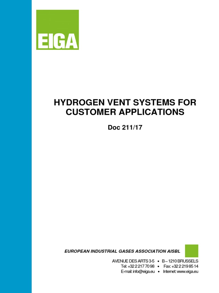 211 17 Hydrogen Vent Systems For Customer Applications | PDF ...