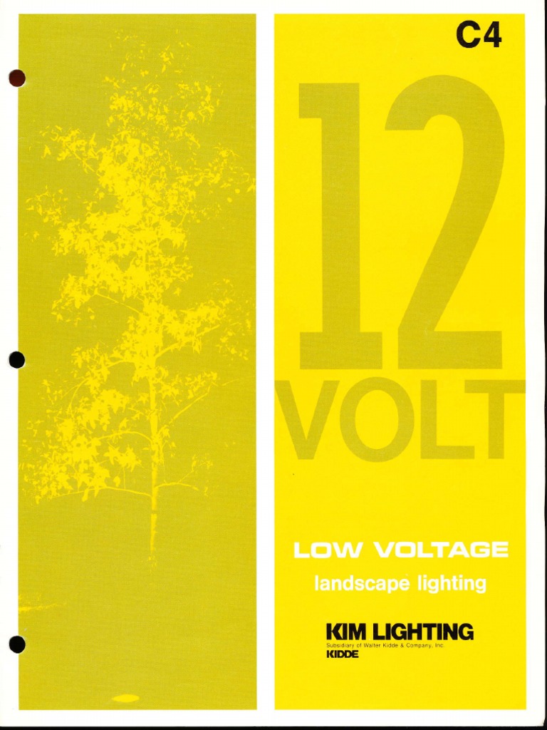 Kim Lighting 12 Volt Landscape Lighting Products Catalog 1977 ...