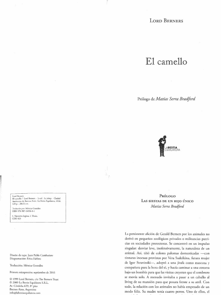 BERNERS - El Camello | PDF