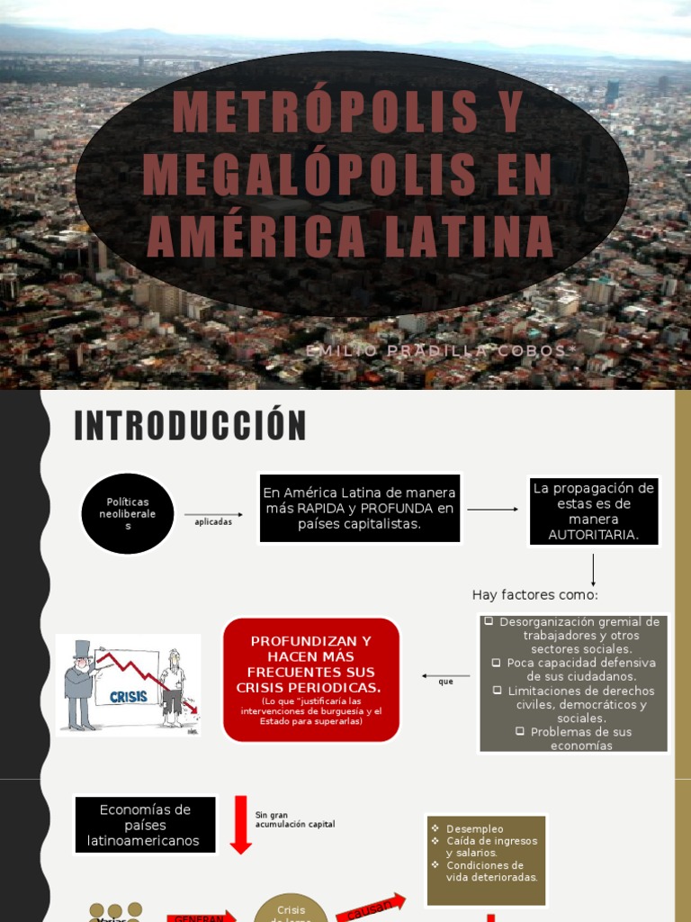 Metrópolis y Megalópolis en AMÉRICA LATINA PRADILLA | PDF | America ...