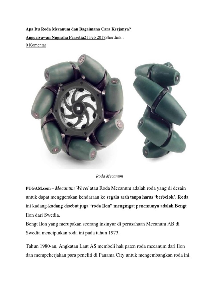 Apa Itu Roda Mecanum Dan Bagaimana Cara Kerjanya