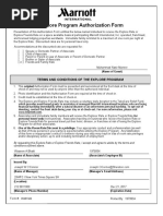 Explore Program Authorization Form | PDF | Marriott International ...