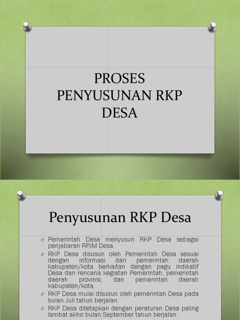 Alur Penyusunan RKP Desa | PDF