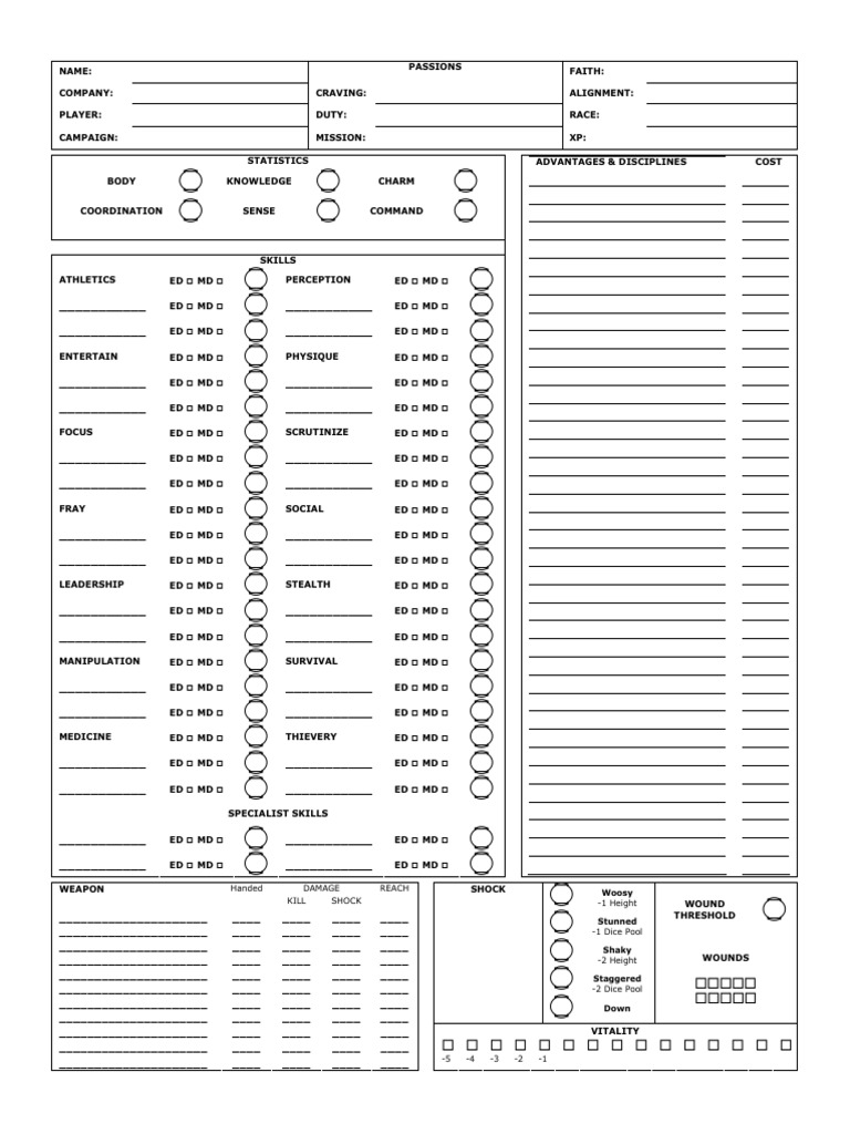 Dragon Reign - Character Sheet | PDF | Role Playing Games | Gaming