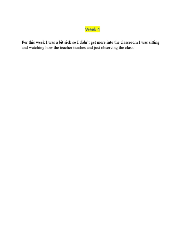 Week 4 - Journal | PDF | Self-Improvement