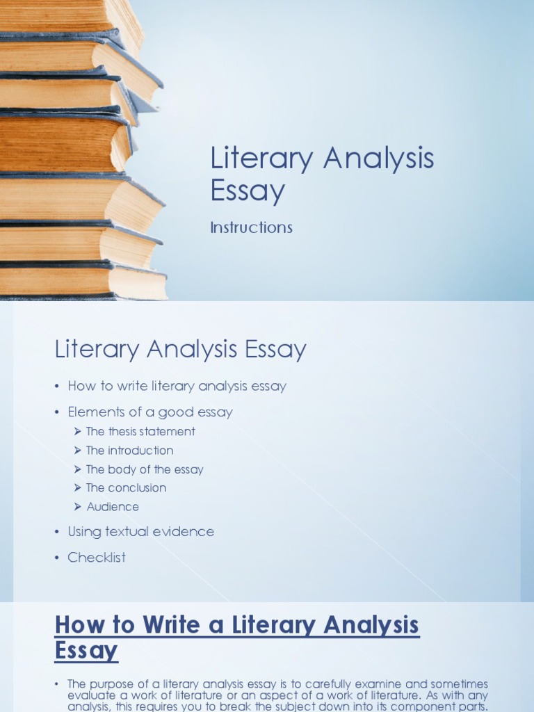 Literary Analysis Essay | PDF | Essays | Ellipsis