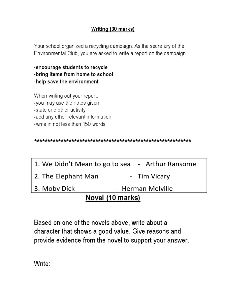 Short Exam | PDF