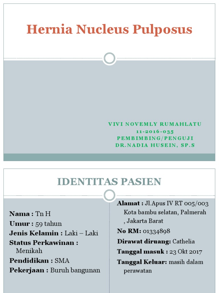 HNP Lumbal | PDF