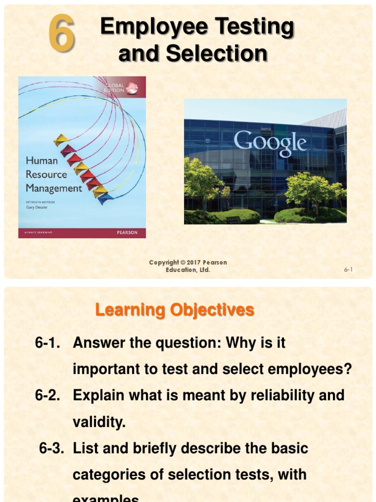 Employee Testing and Selection: Education, LTD | PDF | Test (Assessment ...