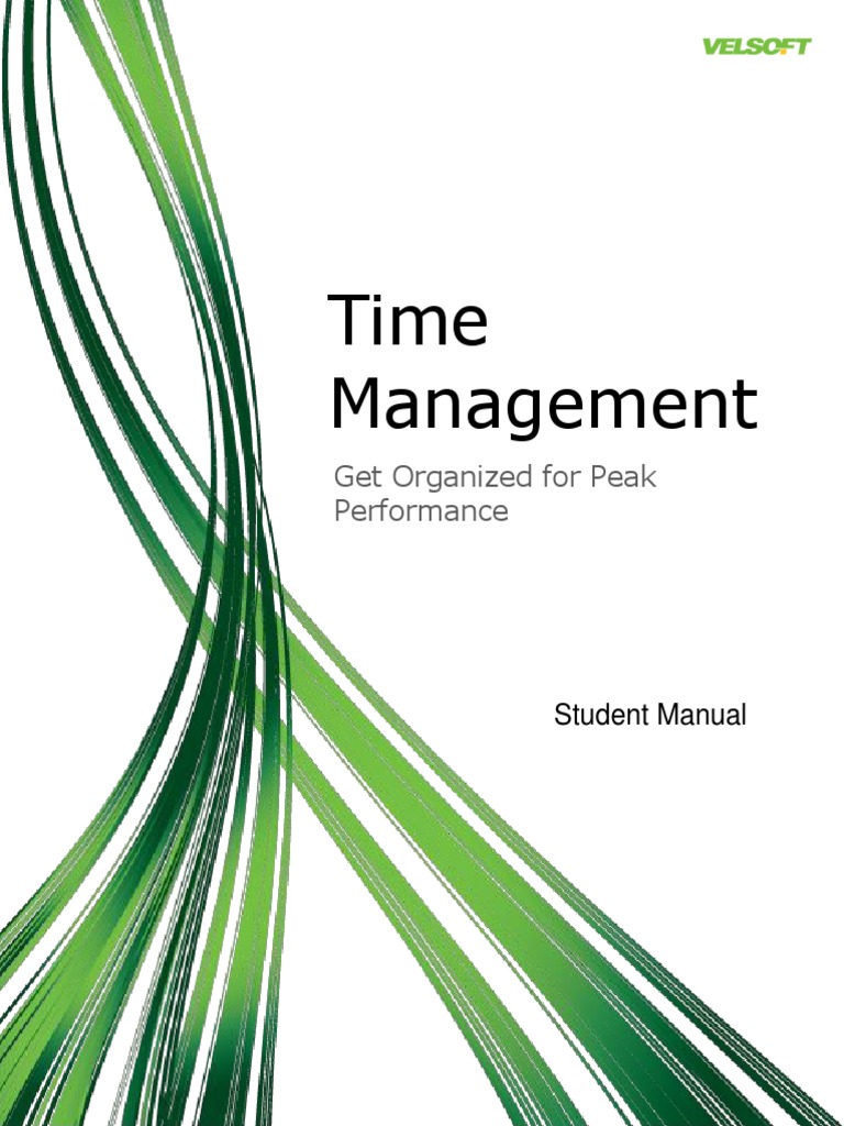Student Manual (Time Management) | PDF | Time Management | Professional ...