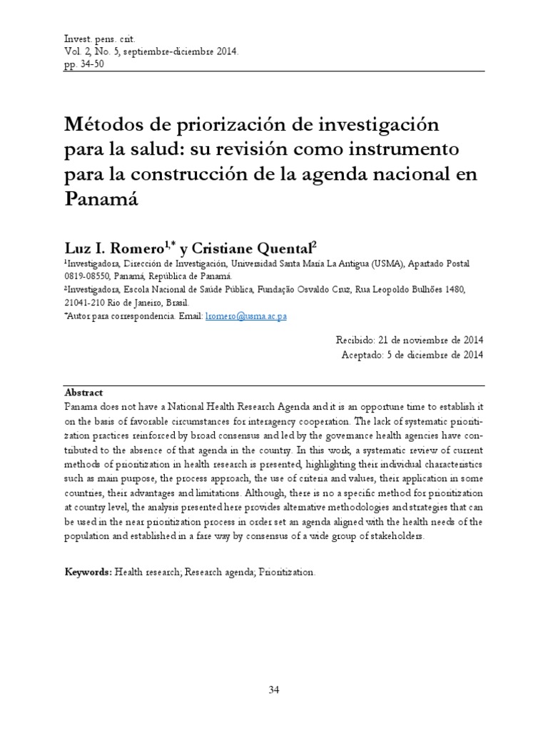 metodos de priorizacion.pdf | Decision Making | Scientific Method