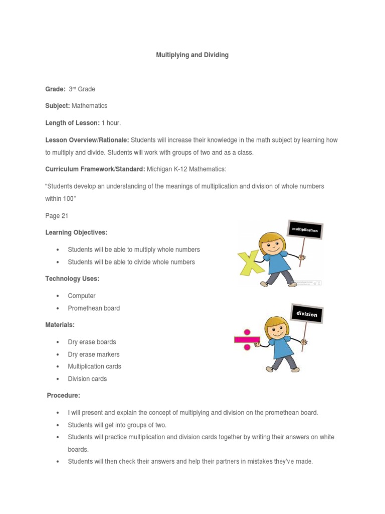 Multiplying and Dividing | PDF