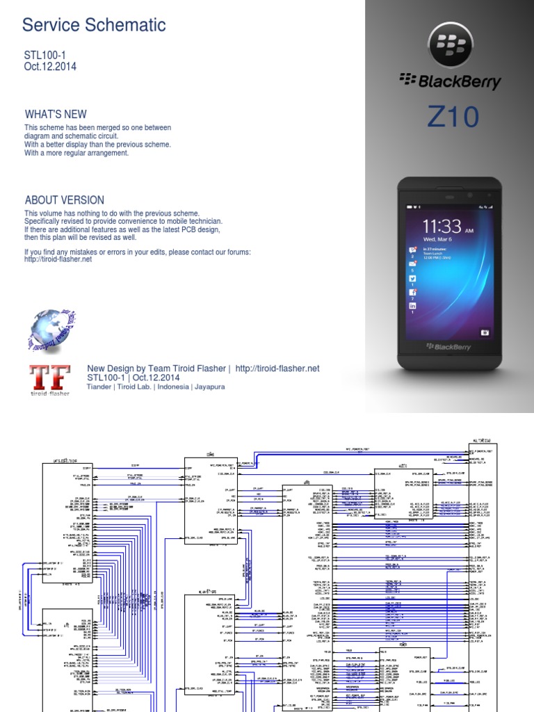 Z10 STL100-1 Service Schematic | PDF | Mobile Telecommunications ...