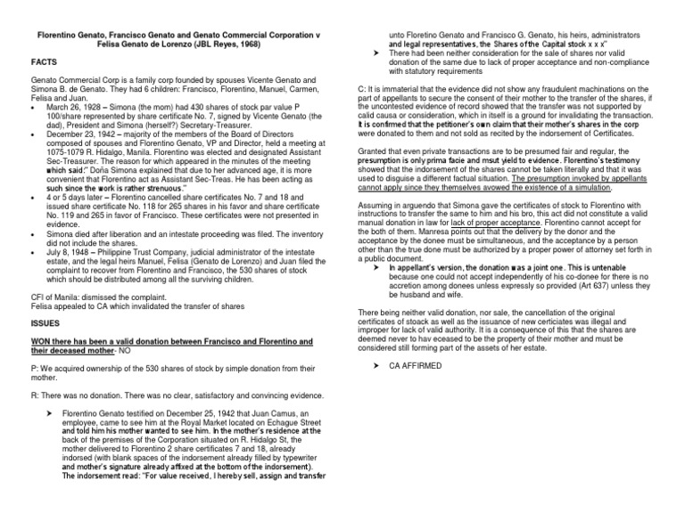 Genato V de Lorenzo | PDF | Private Law | Virtue