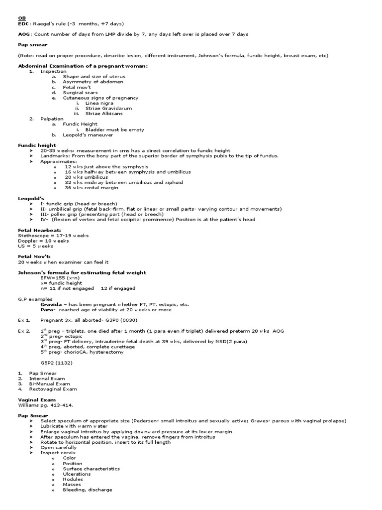 OSCE Must Knows For All Subjects | PDF | Medical Specialties | Clinical ...