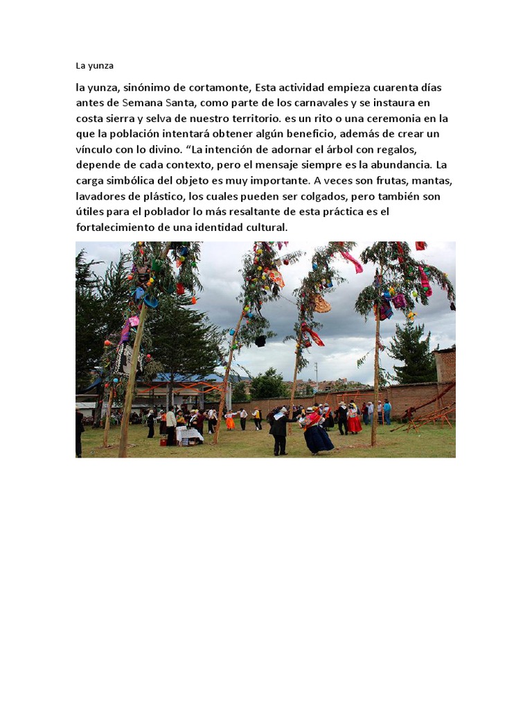 La Yunza: Ritual Cultural Peruano | PDF