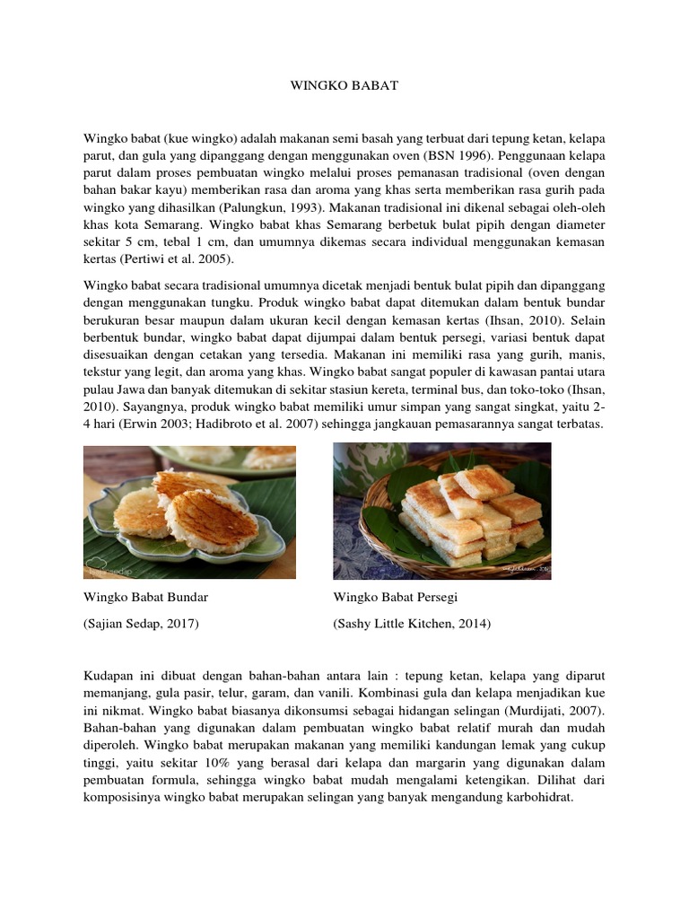 Wingko Babat | PDF