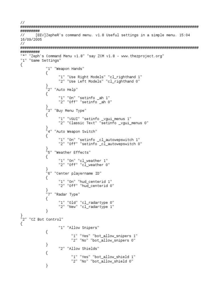 Command Menu | PDF | Computing
