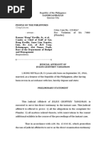Judicial Complaint Affidavit | PDF | Affidavit | Legal Procedure
