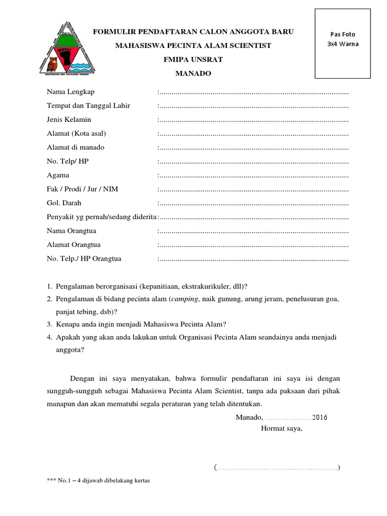 Form MPA Scientist | PDF