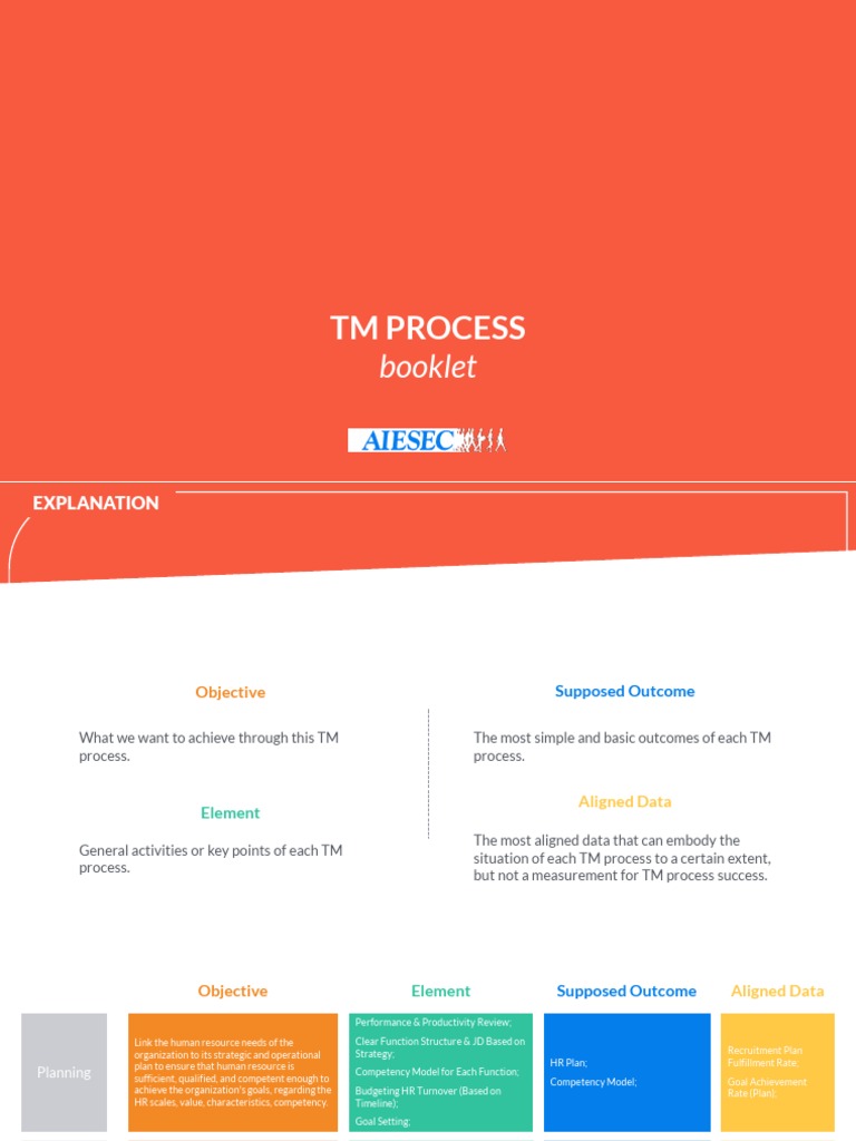 TM Process Booklet | PDF | Competence (Human Resources) | Goal