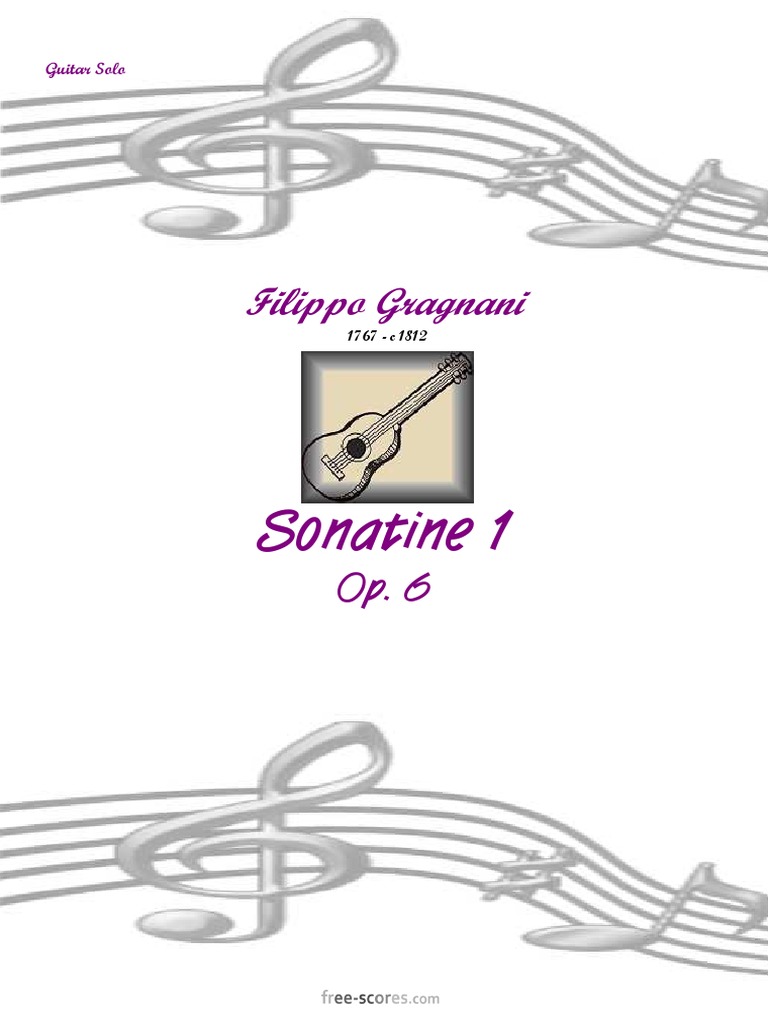 Gragnani Filippo Sonatine No 1 17930 | PDF