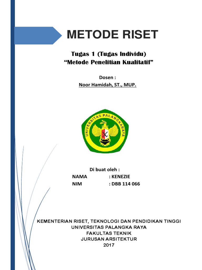 Tugas 1 Metode Riset (Tugas Individu) | PDF