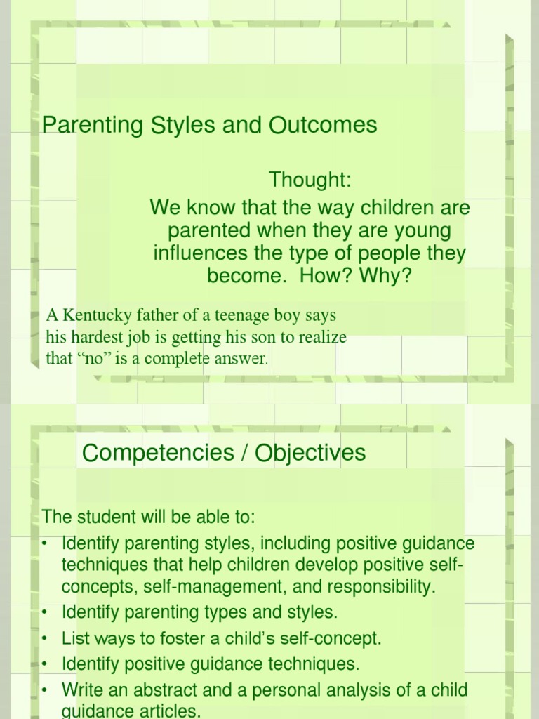 Parenting Styles and Outcomes | Download Free PDF | Parenting ...