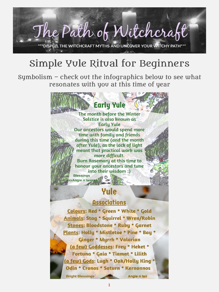 Simple Ritual For Yule | PDF | Christmas | Cultural Anthropology
