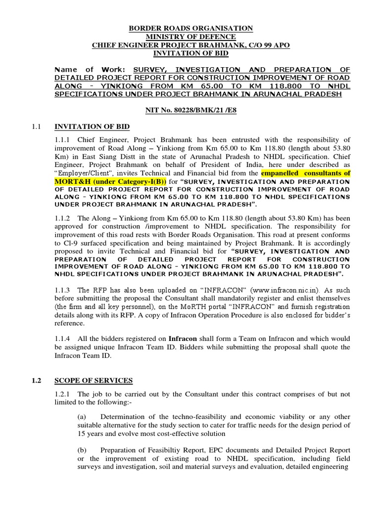 Notice Inviting Tender | PDF | Specification (Technical Standard ...