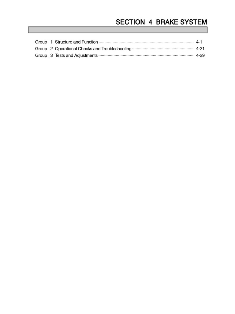 Section 4 Brake System | PDF | Valve | Brake