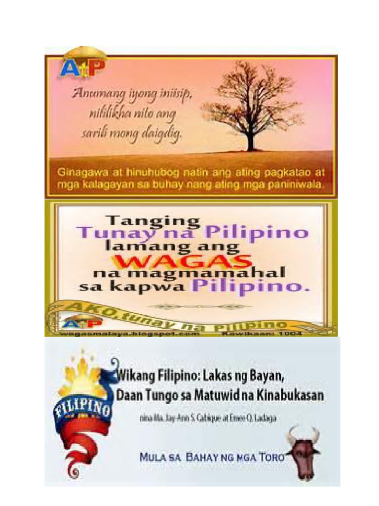 Filipino Corner | PDF
