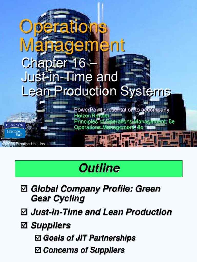 Lean System Methods in Operation Management | Lean Manufacturing ...