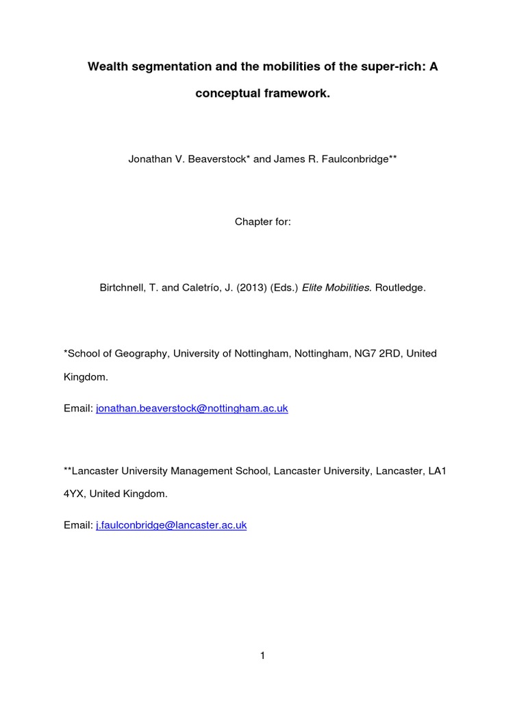 Wealth Segmentation | PDF | Wealth Management | Wealth