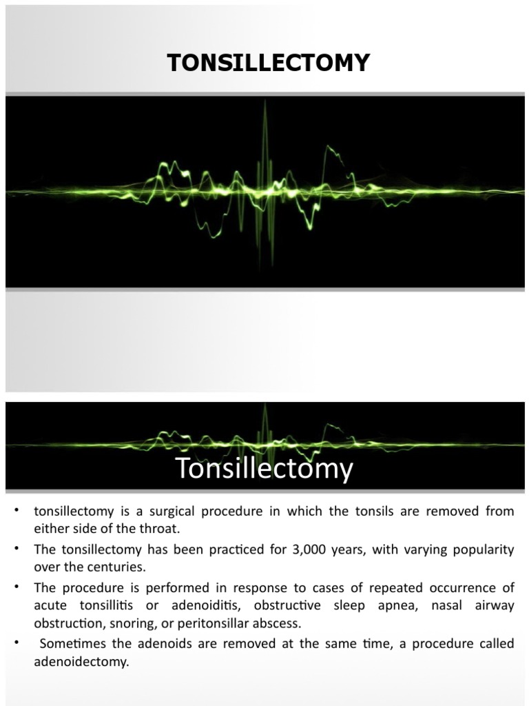 Tonsillectomy | PDF | Medical Specialties | Clinical Medicine