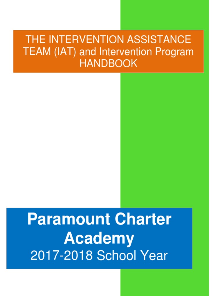 Mtss Iat Handbook Paramount 2017-18 | PDF | Homework | Educational ...