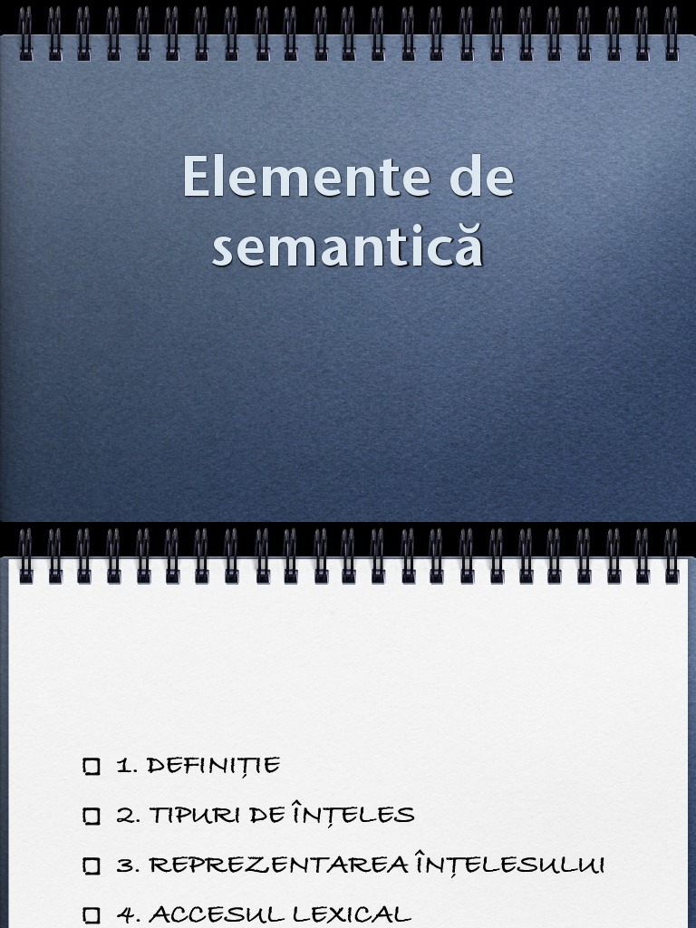 Curs Semantica PDF | PDF