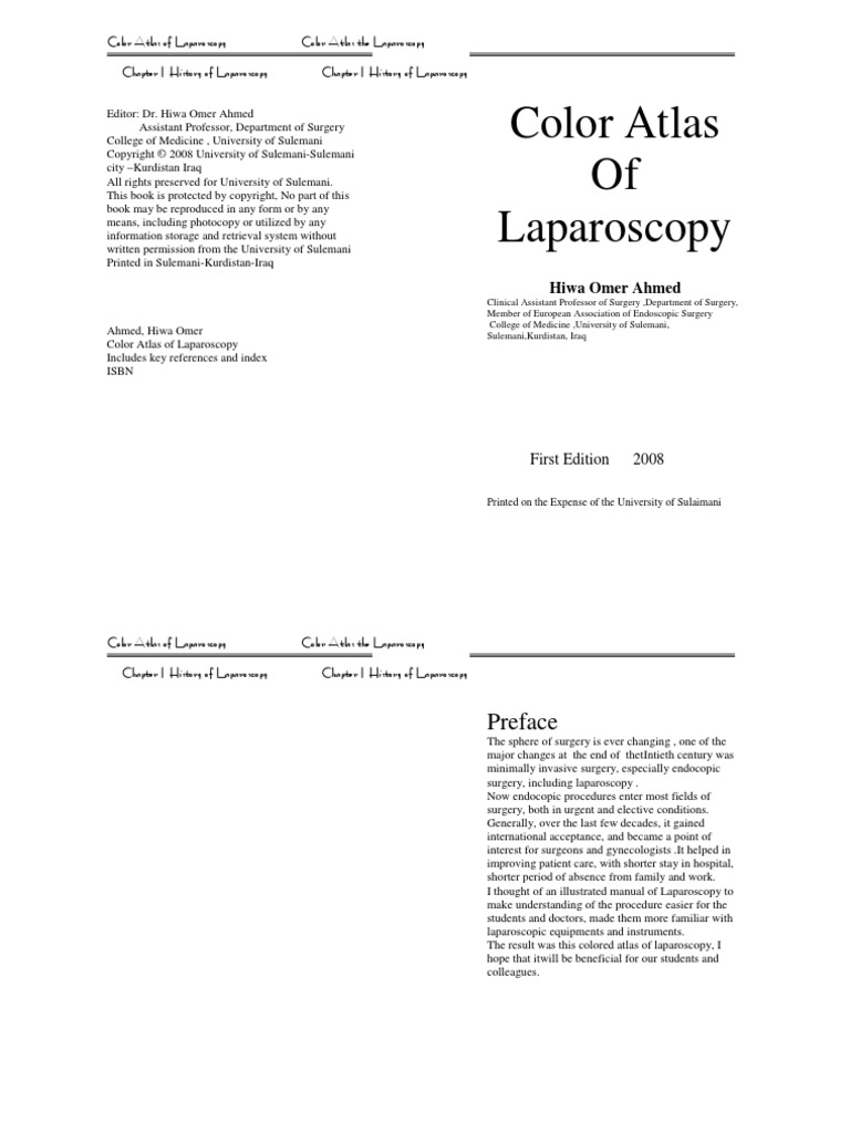 Coloratlasoflaparos | PDF | Endoscopy | Medical Procedures