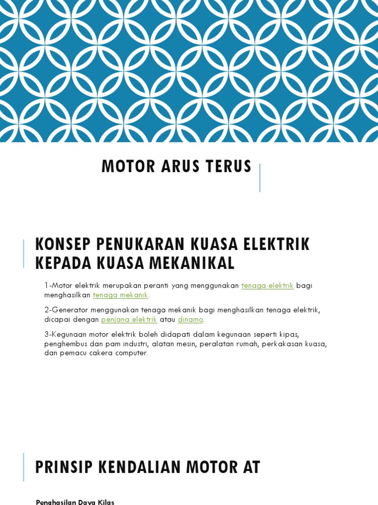 Motor Arus Terus | PDF