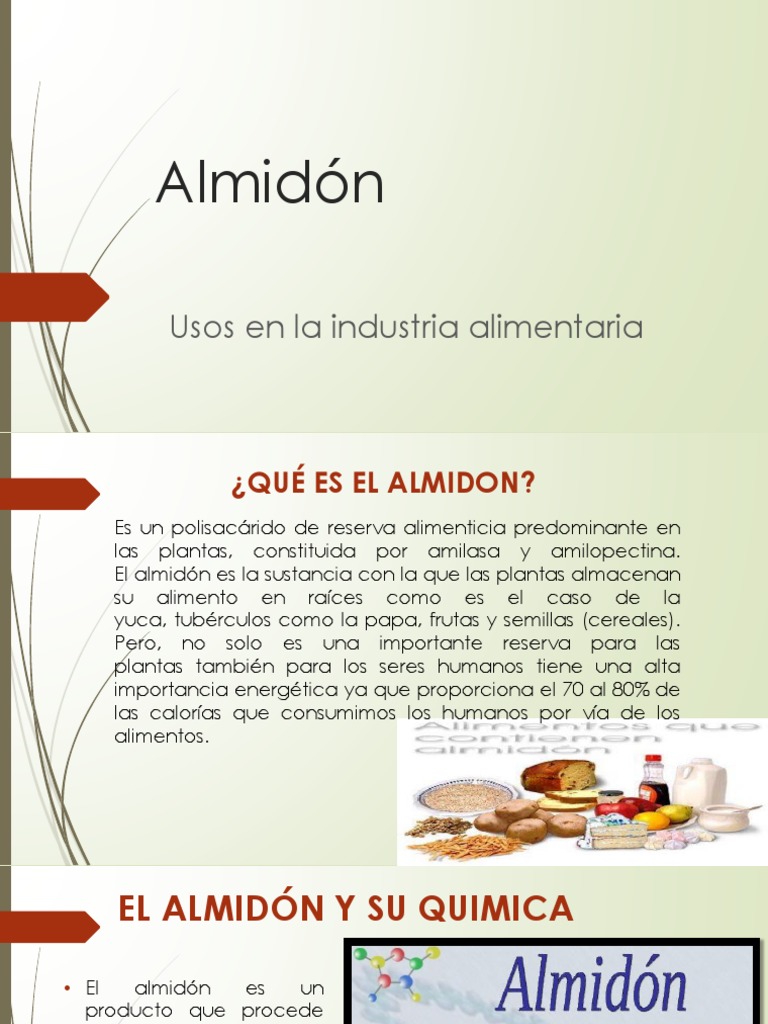 Clase 5 - Almidon | Almidón | Alimentos