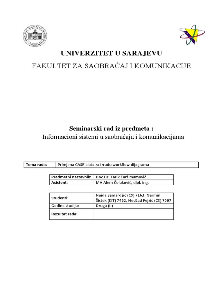 Primjena CASE Alata U Izradi Workflow Dijagrama | PDF