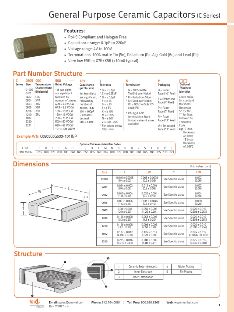 Surface Mount Ceramic Capacitors | PDF | Capacitor | Quantity