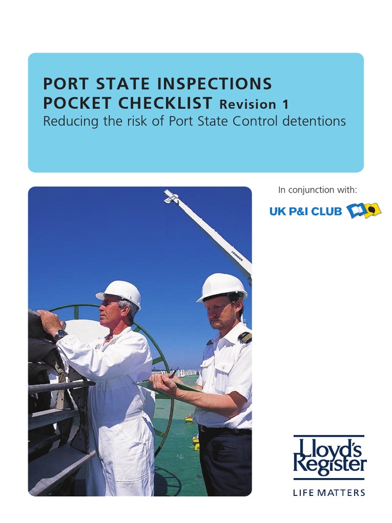 PSC Pocket Checklist PDF | PDF | Water Transport | Shipping