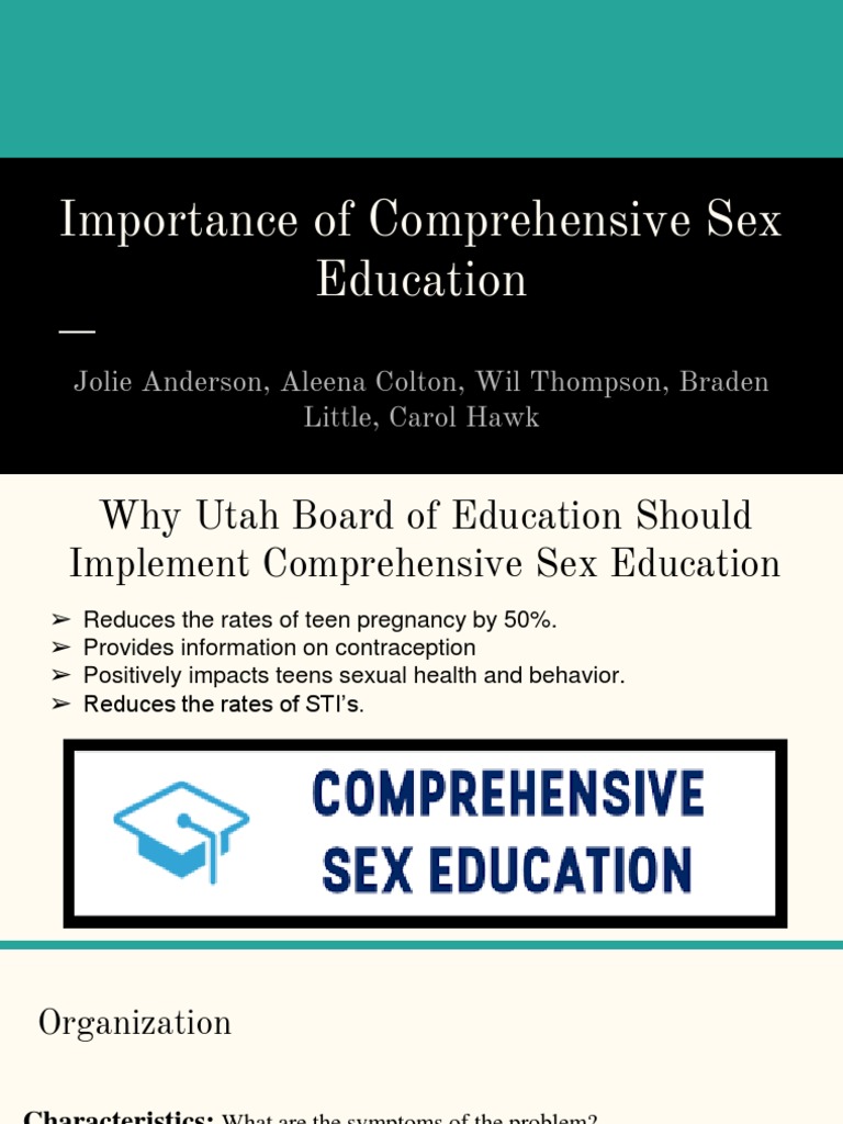 Importance Of Comprehensive Sex Education Powerpoint Pdf Sex Education Mammalian Sexuality