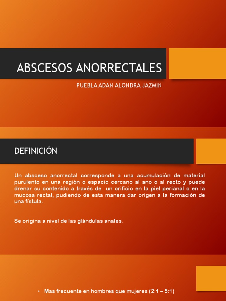 Abscesos Anorrectales | PDF | Enfermedades y trastornos | Medicina CLINICA